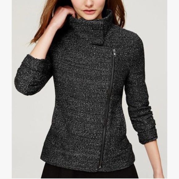 LOFT | Jackets & Coats | Loft Tweed Moto Jacket | Poshmark